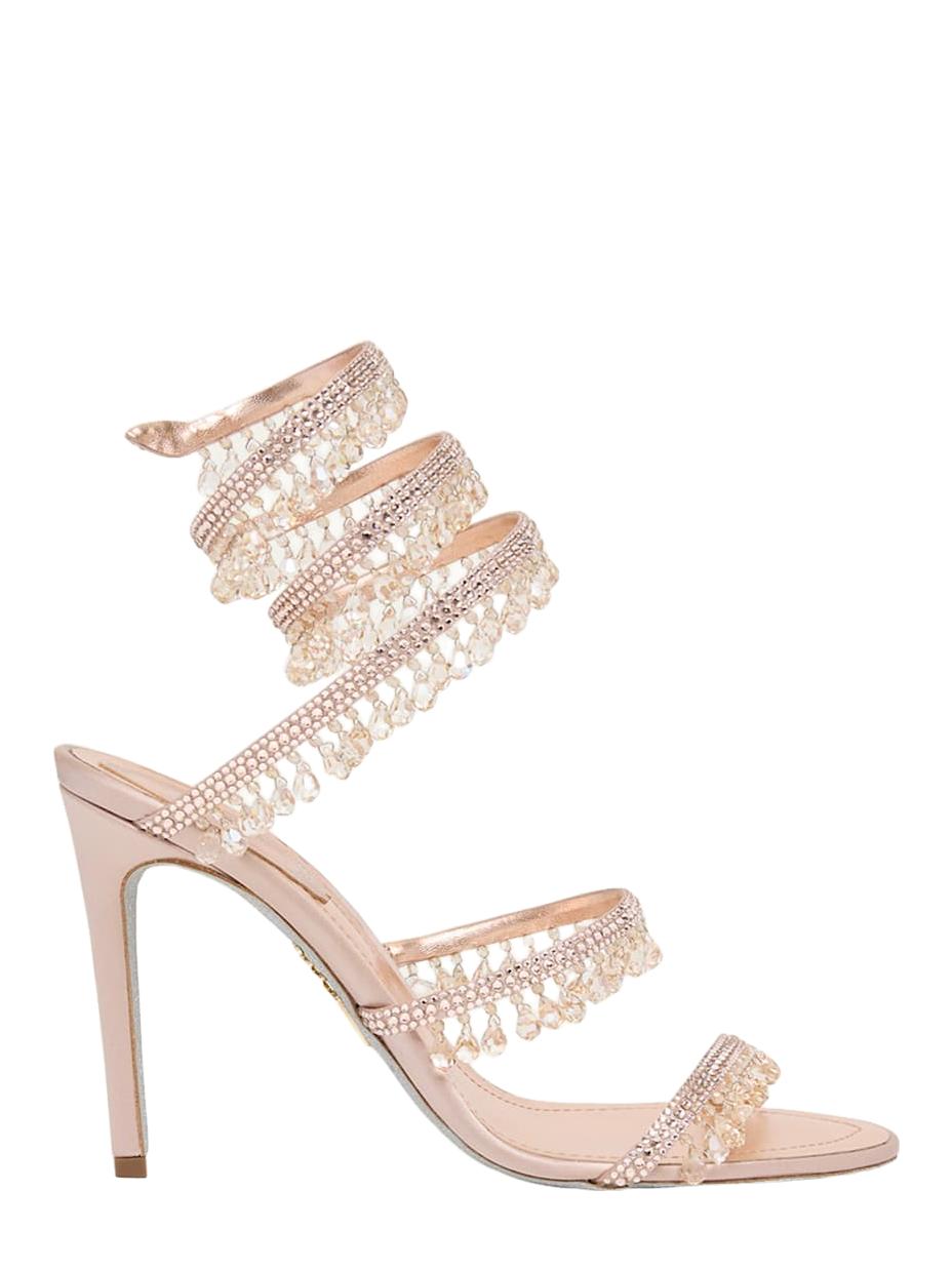 RENE CAOVILLA Chandelier Snake Sandals
